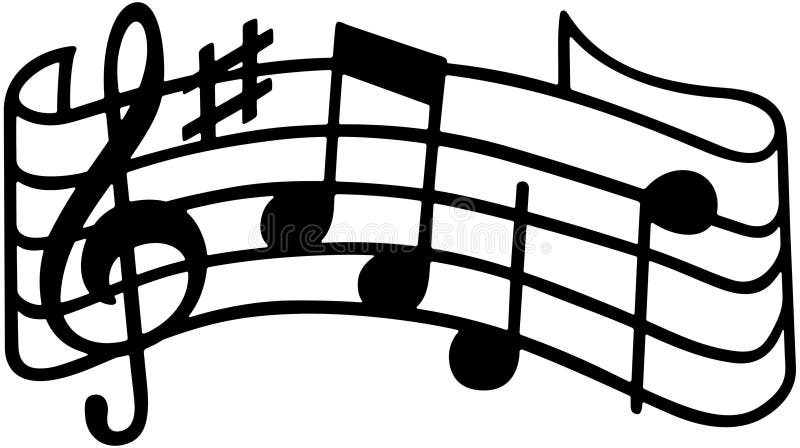 Music staff stock vector. Illustration of white, font - 21366889