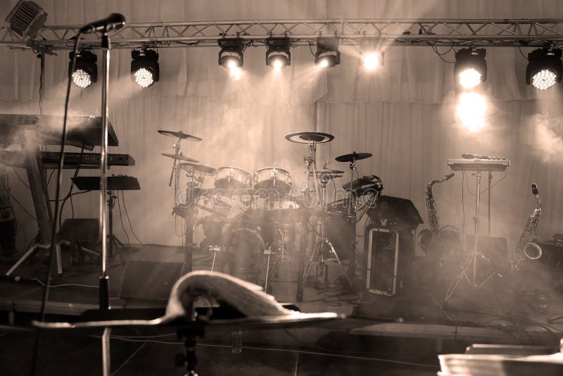 Empty Rock Band Stage