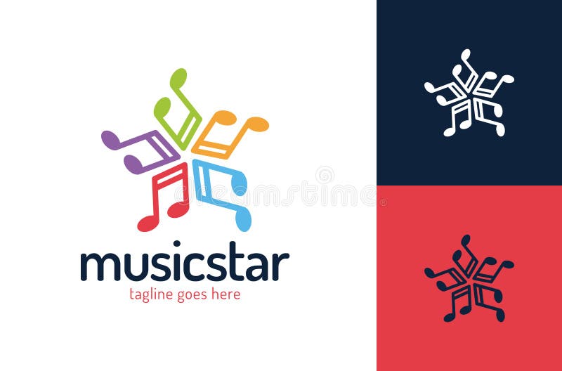 Music Star Logo Vector Design Template. Star Music Logotype, Playful ...