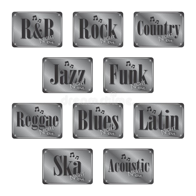 Music sticker label art stock vector. Illustration of music - 33535878