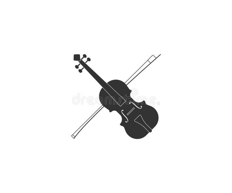 Music, String, Violin Icon. Vector Illustration, Flat Design Stock ...
