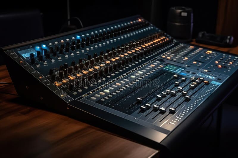 Music Studio Equipment Created by Generative AI Stock Illustration ...