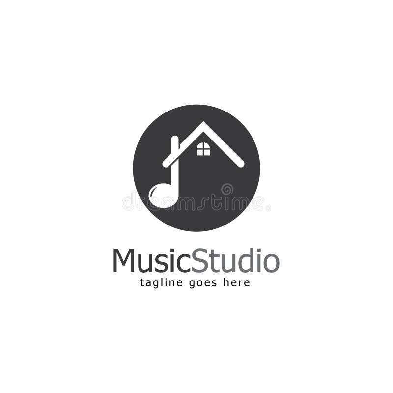 Music Studio Logo Template Design Vector Stock Vector - Illustration of ...