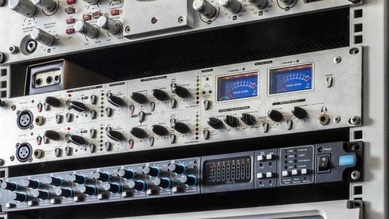 Music Compressor and Audio Equalizer. Recording Studio, Mastering ...