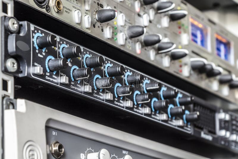 Music studio rack stock image. Image of professional - 64304977