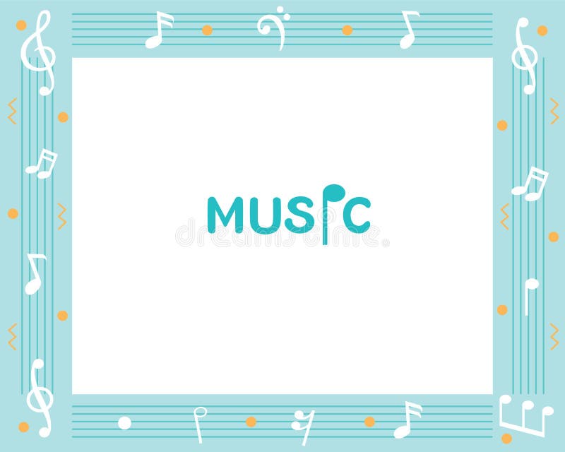 Music Subject Frame, Design of Music Note on Frame, Teaching Media ...
