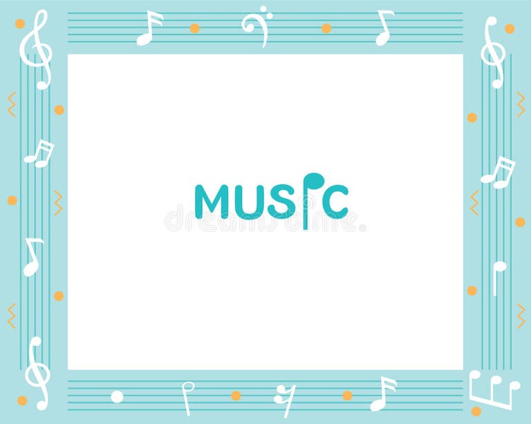 Music Subject Frame, Design of Music Note on Frame, Teaching Media ...