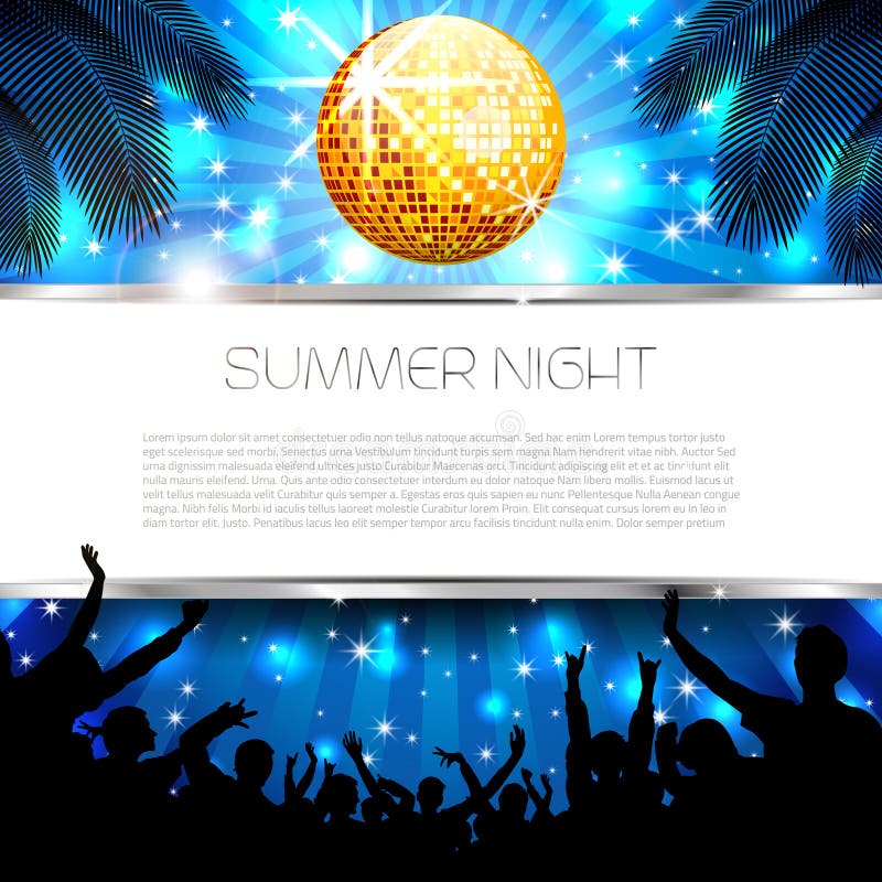 Music Summer Background - Vector Stock Illustration - Illustration of ...
