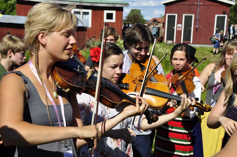 Music in Sweden editorial stock photo. Image of attractive - 15171883