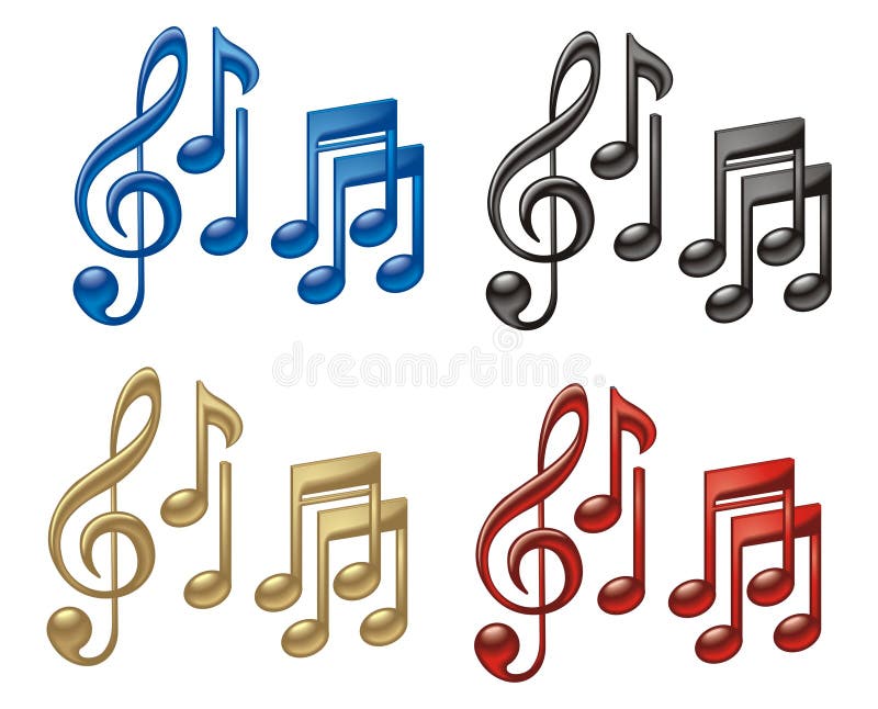 Music notes. stock vector. Illustration of painting, notes - 12213386