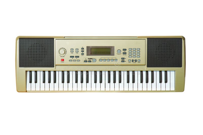 Music synthesizer closeup stock image. Image of clean - 24253759