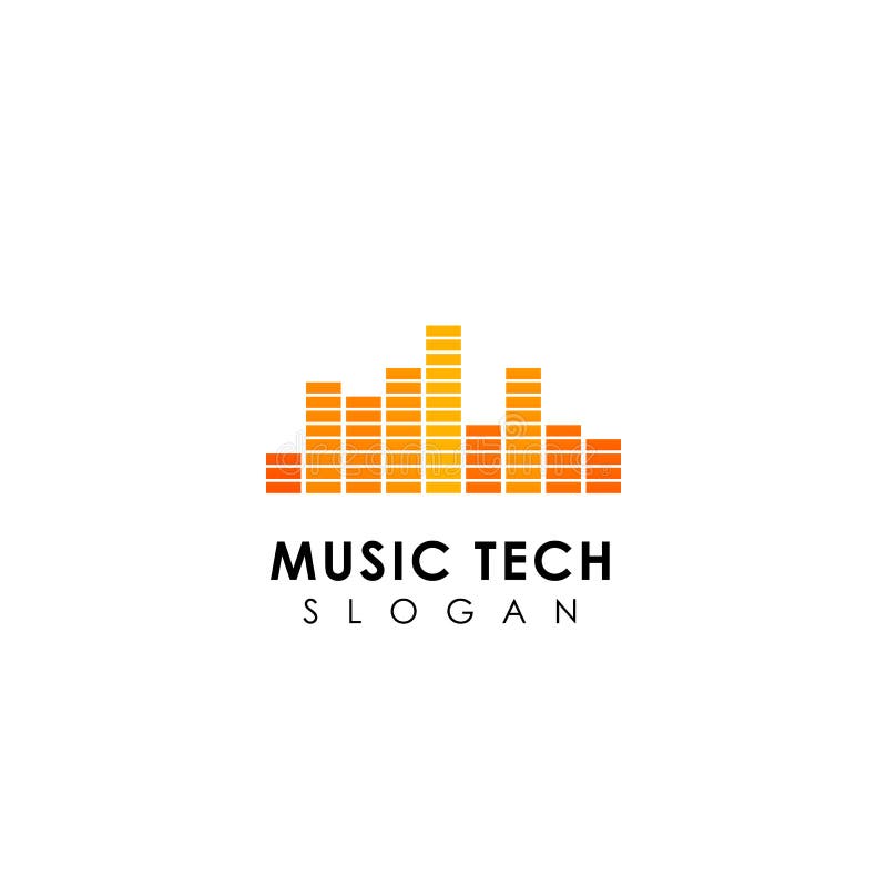 Music Tech Logo Design. Sound Wave Icon Symbol Design Stock Vector ...