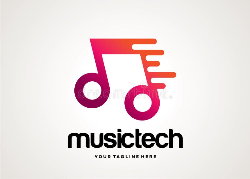 Music tech stock vector. Illustration of design, tech - 24813635