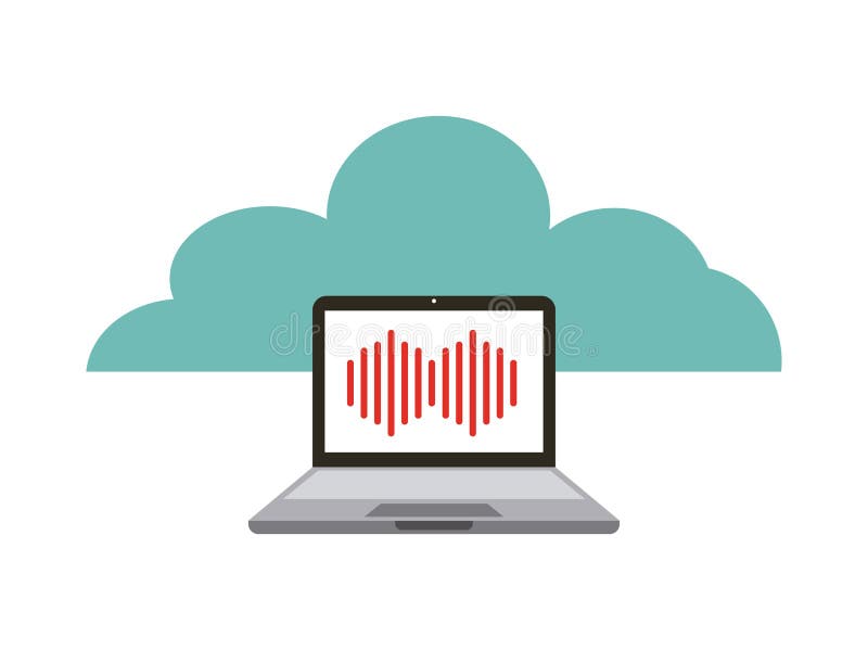 Music and Technology Design Stock Vector - Illustration of laptop ...