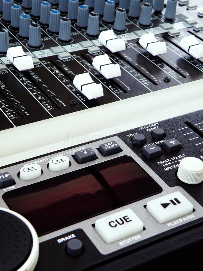 Music Technology - Equalizers & Mixers Stock Photo - Image of buttons ...