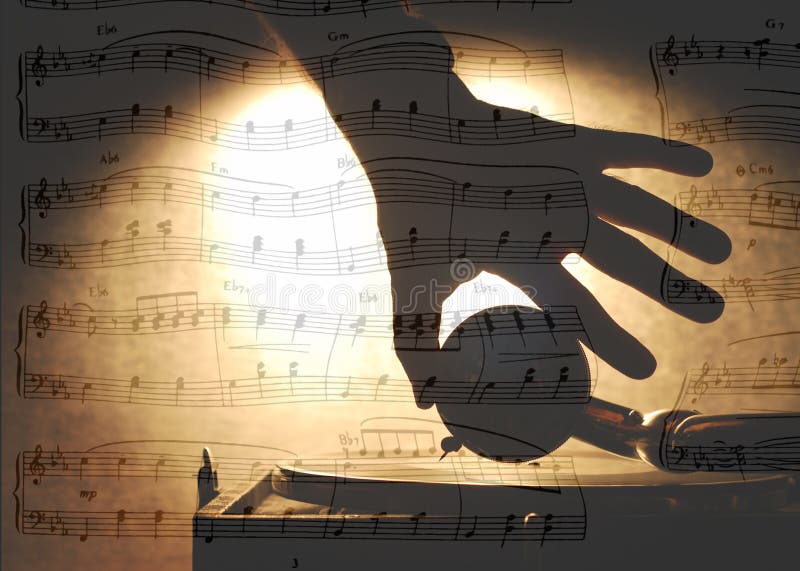 Music theme stock photo. Image of liquid, wave, hand - 13089470