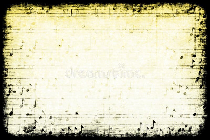 Music Themed Abstract Grunge Background Stock Illustration ...