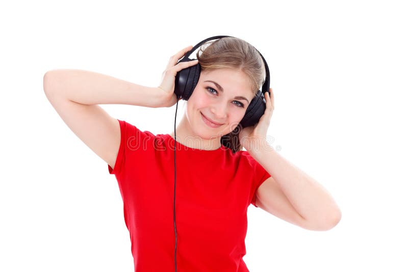 Girl and music stock image. Image of student, adult, caucasian - 31686407