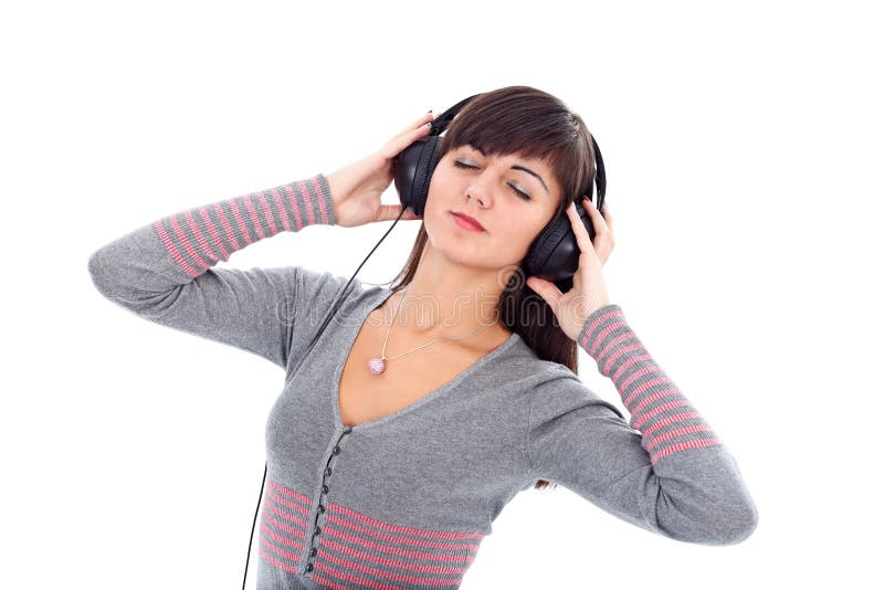 Girl and music stock image. Image of student, adult, caucasian - 31686407