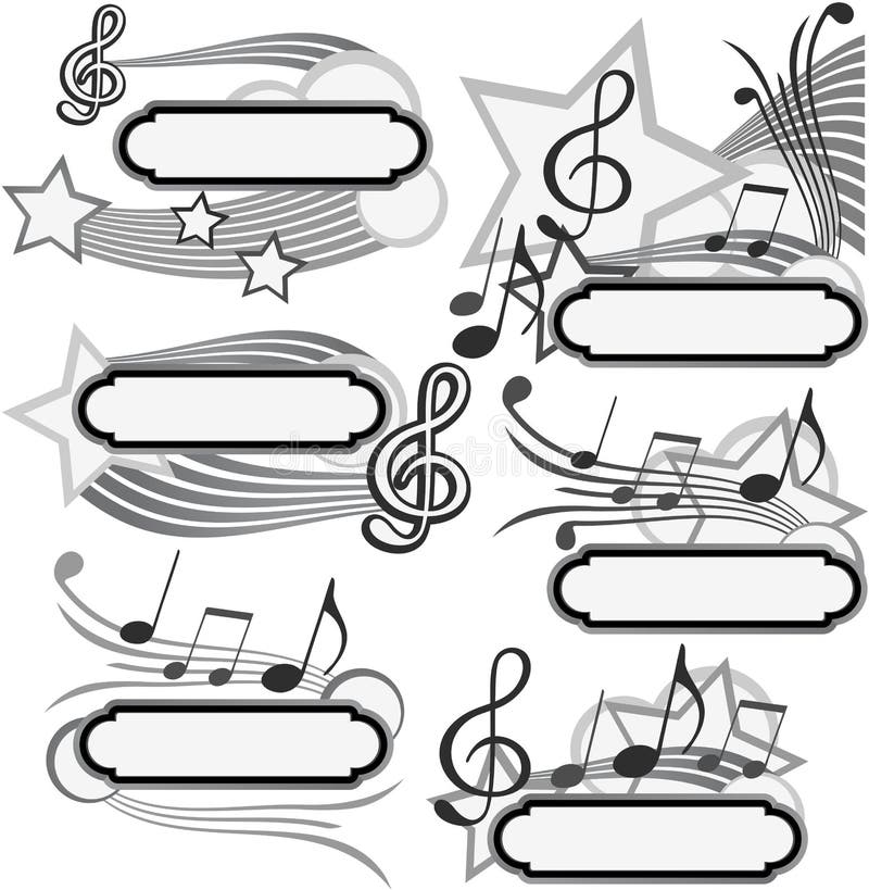 Music title stock vector. Illustration of retro, elegance - 15240317
