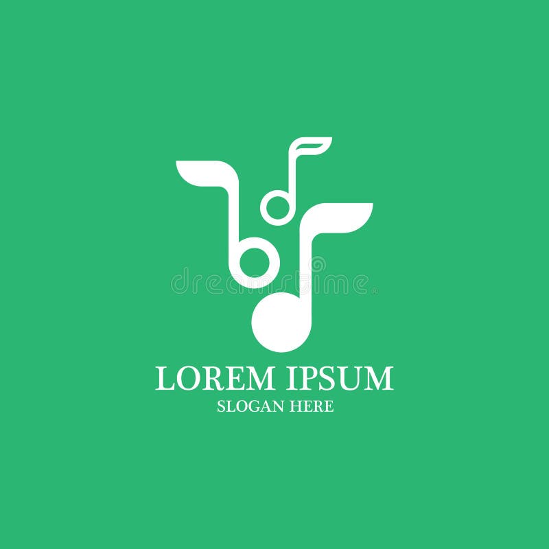 Music Tones Logo and Symbol Vector Image Stock Vector - Illustration of ...