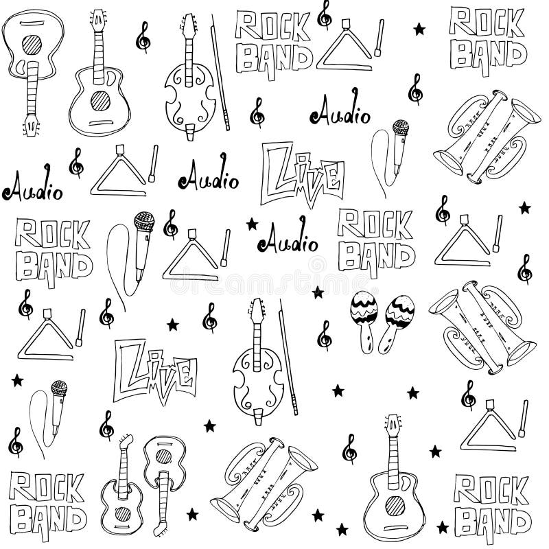 Music Doodles Vector Hand Draw Stock Illustrations – 207 Music Doodles ...