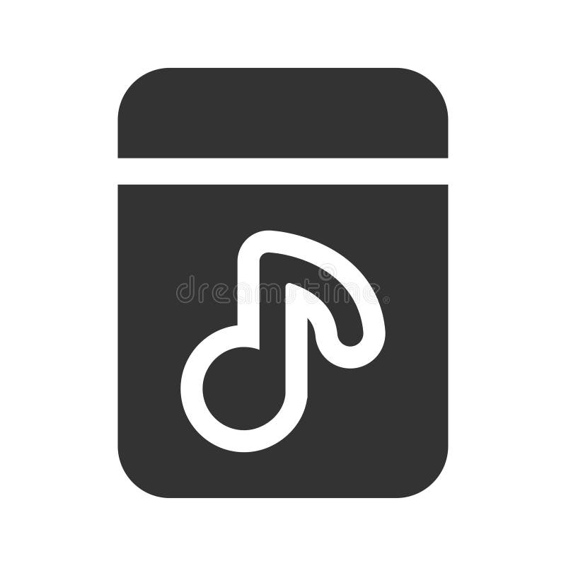 Music track icon stock vector. Illustration of vector - 210663113