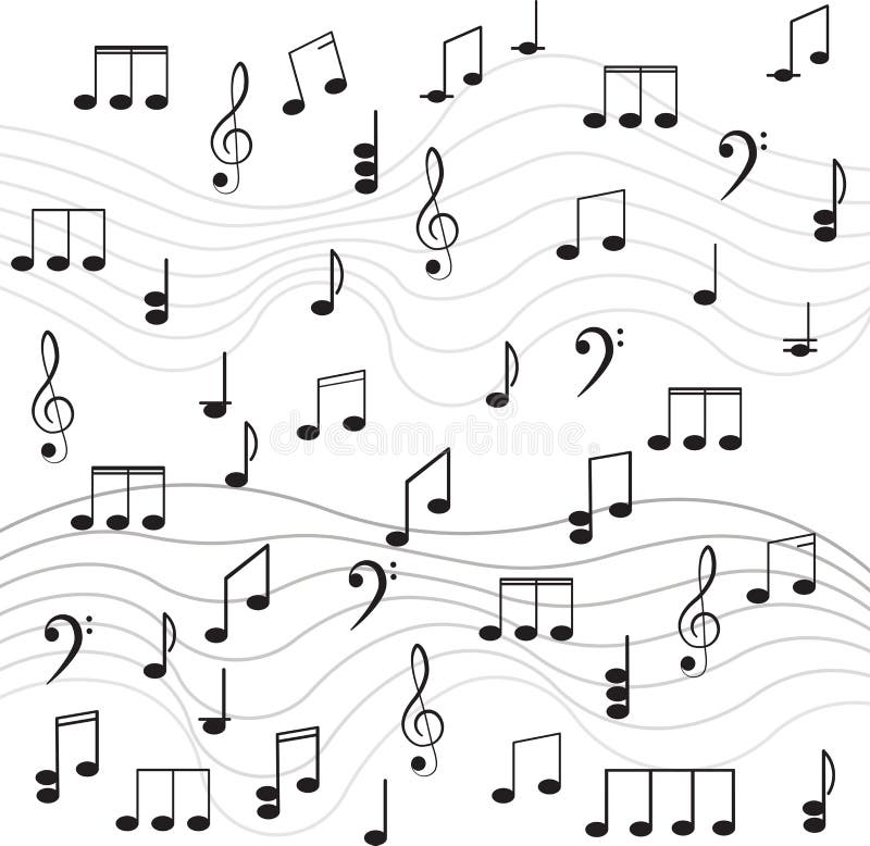 Music Treble Clef Notes Your Design Stock Illustrations – 299 Music ...
