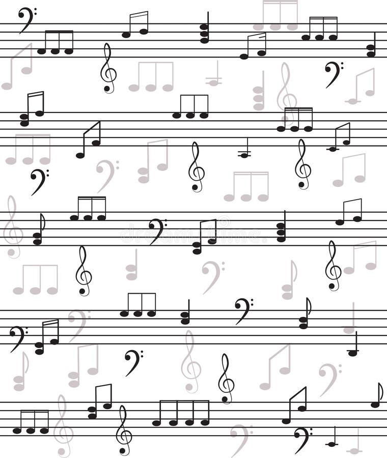 Music Treble Clef Notes Your Design Stock Illustrations – 299 Music ...