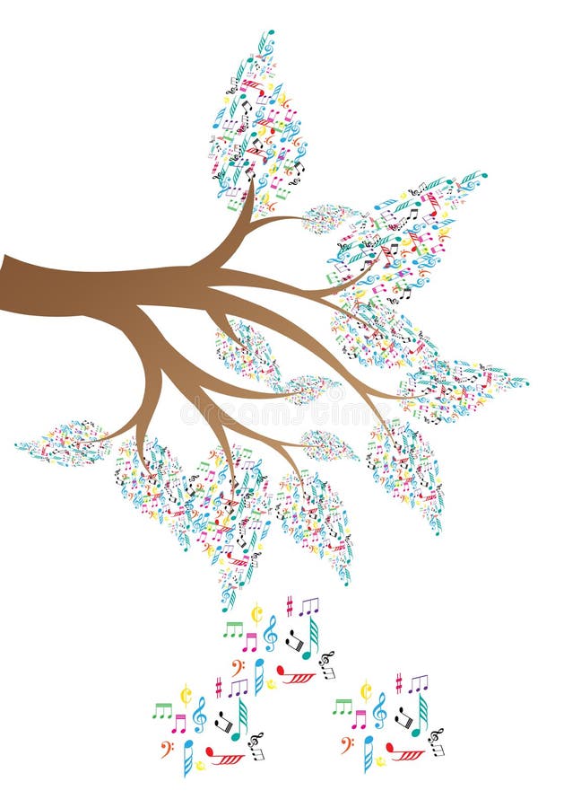 Music Tree stock illustration. Illustration of banner - 42184466