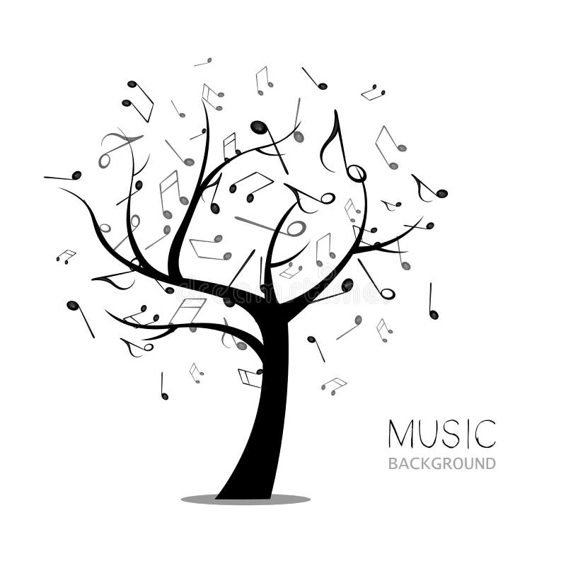 Music tree stock illustration. Illustration of song, conceptual - 63688080