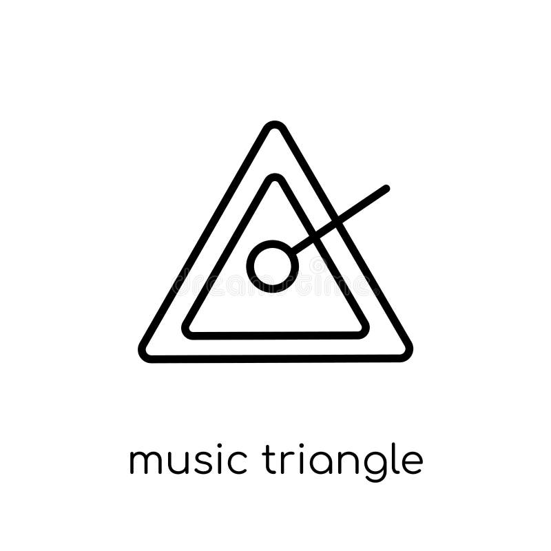 Music Triangle Icon from Music Collection. Stock Vector - Illustration ...