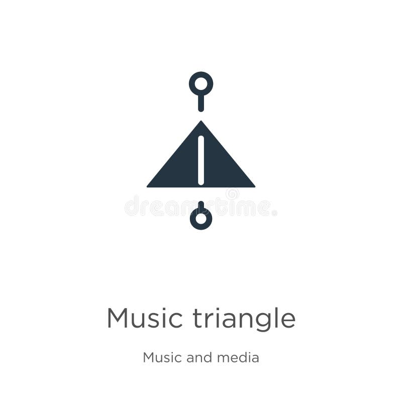 Music Triangle Icon Vector. Trendy Flat Music Triangle Icon from Music ...