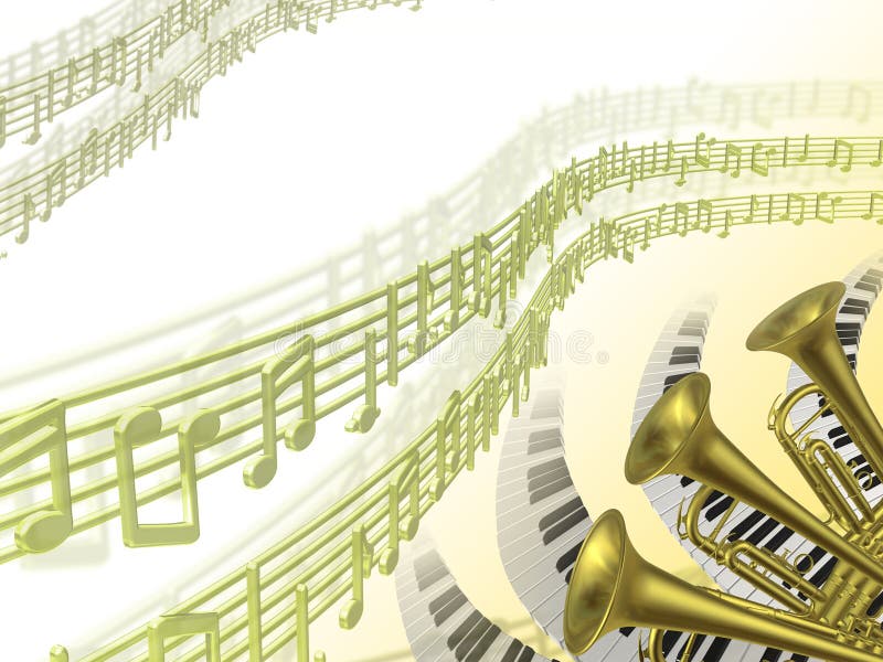 Classical music abstract stock illustration. Illustration of ribbon ...