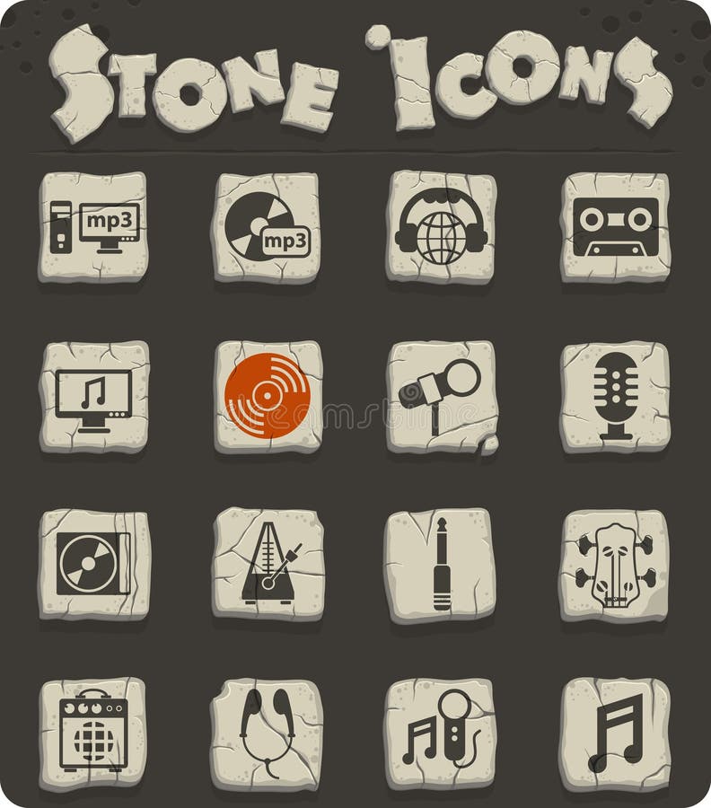 Stone Music Note Stock Illustrations – 209 Stone Music Note Stock ...