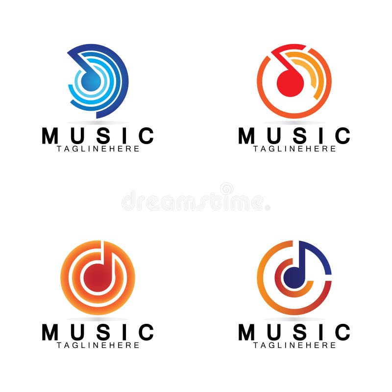 Music Vector Logo Illustration Design Template Stock Vector ...