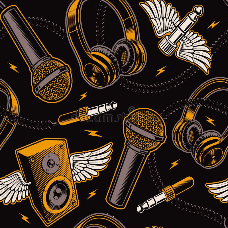 Music Vector Seamless Background I Stock Vector - Illustration of ...