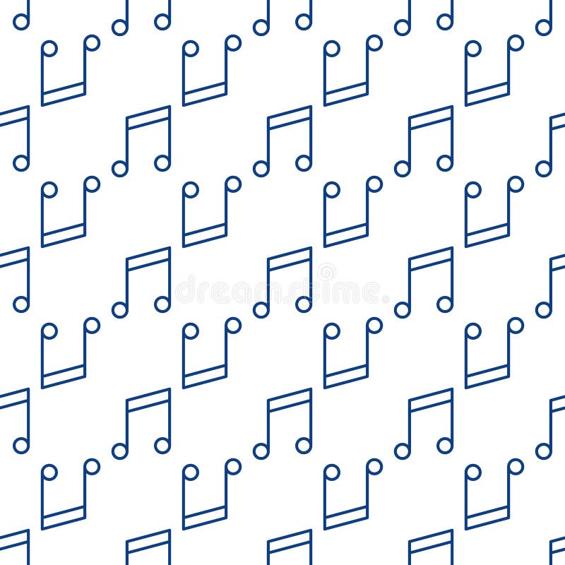 Music Note Repeating Pattern Stock Illustrations – 421 Music Note ...