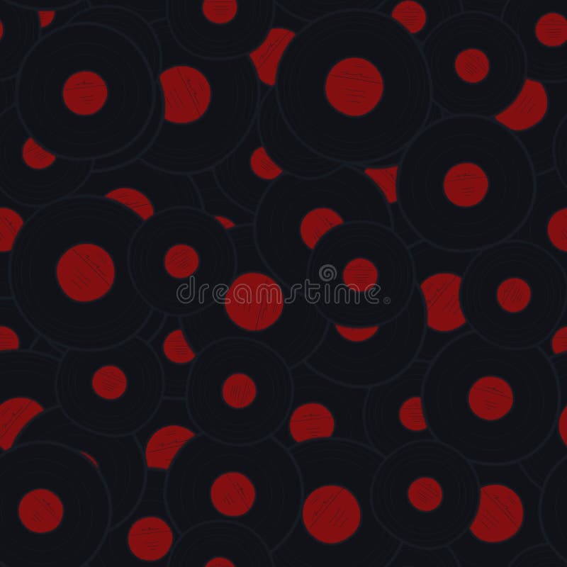 Seamless Vinyl Records Pattern Stock Illustrations – 210 Seamless Vinyl ...