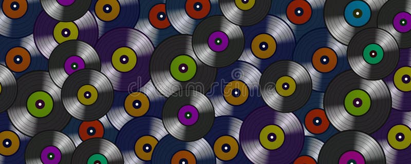 Records Vinyl Banner Stock Illustrations – 229 Records Vinyl Banner ...