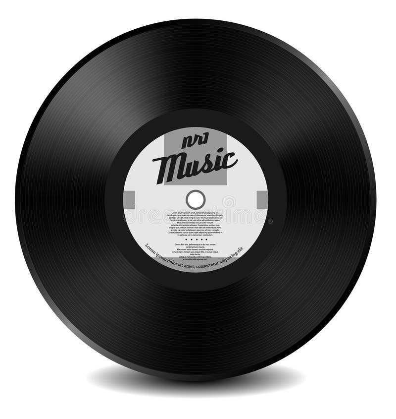 Music Logo Template. Musical Note and Vinyl Record Vector Design Stock ...