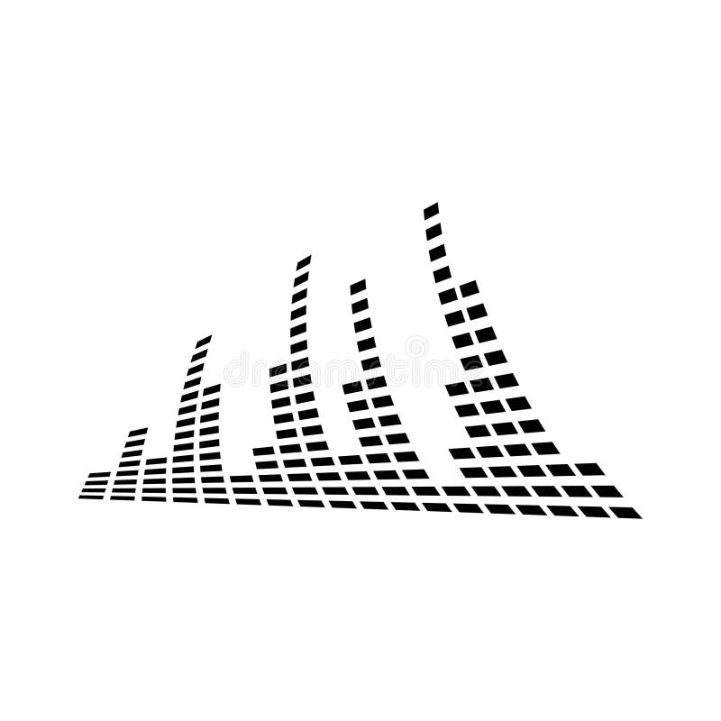 Music Visualizer Icon Design Template Vector Isolated Stock Vector ...
