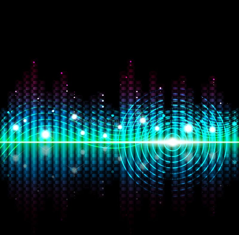 Music Volume Abstract Background Stock Vector - Illustration of ...