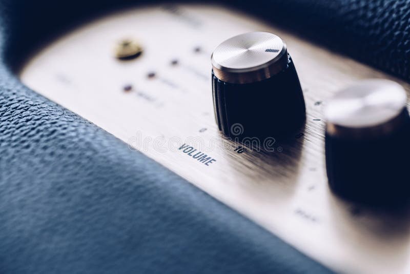 Music volume control knob stock image. Image of entertainment - 143710983