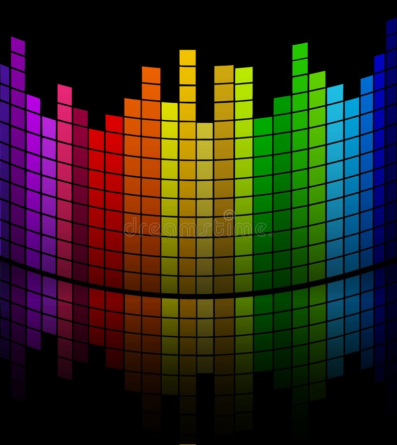 Music volume equalizer stock vector. Illustration of line - 66669100