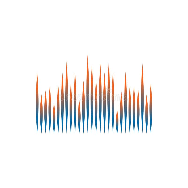 Music Wave Icon Logo Design Illustration Template Stock Vector ...