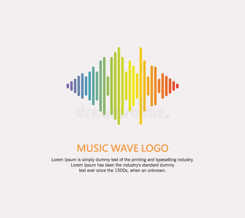 Music wave logo stock vector. Illustration of element - 256677216