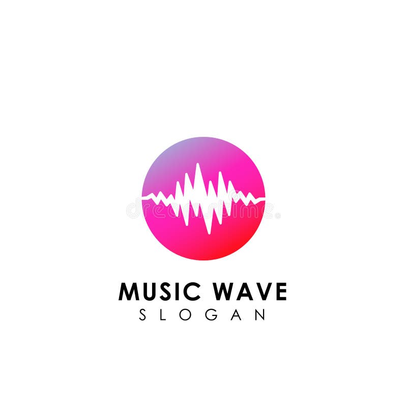 Music Wave Logo Design. Sound Wave Icon Symbol Design Stock Vector ...
