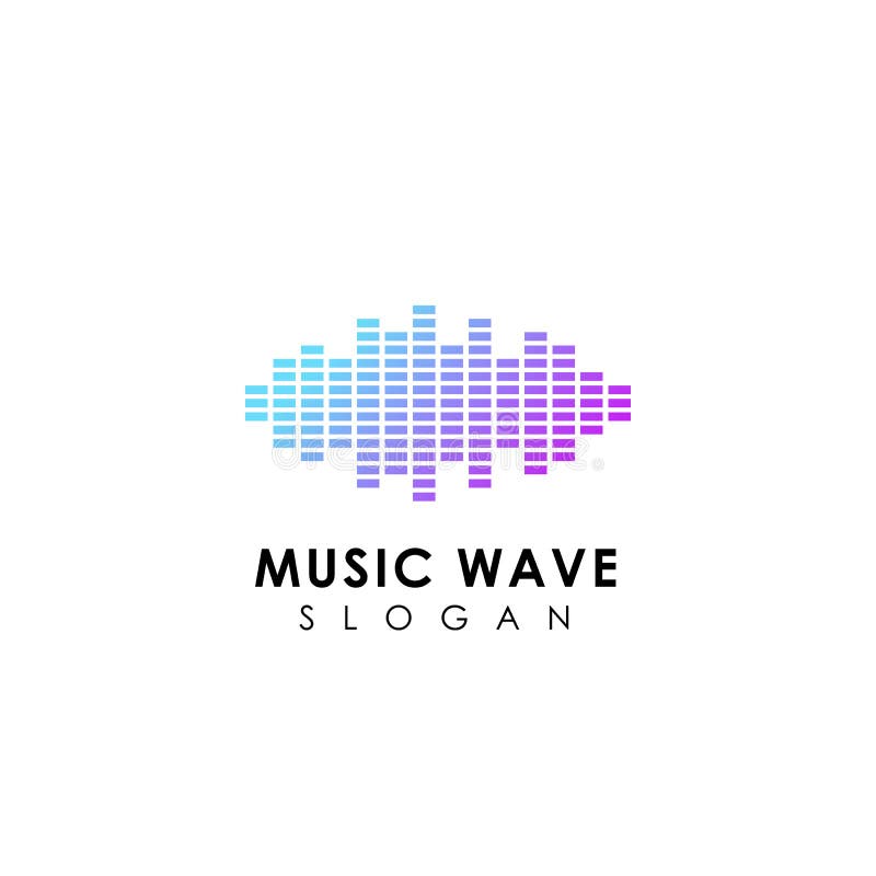 Music Wave Logo Design. Music Tech Icon Symbol Design Stock Vector ...