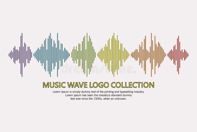 Music wave logo stock vector. Illustration of banner - 254877733